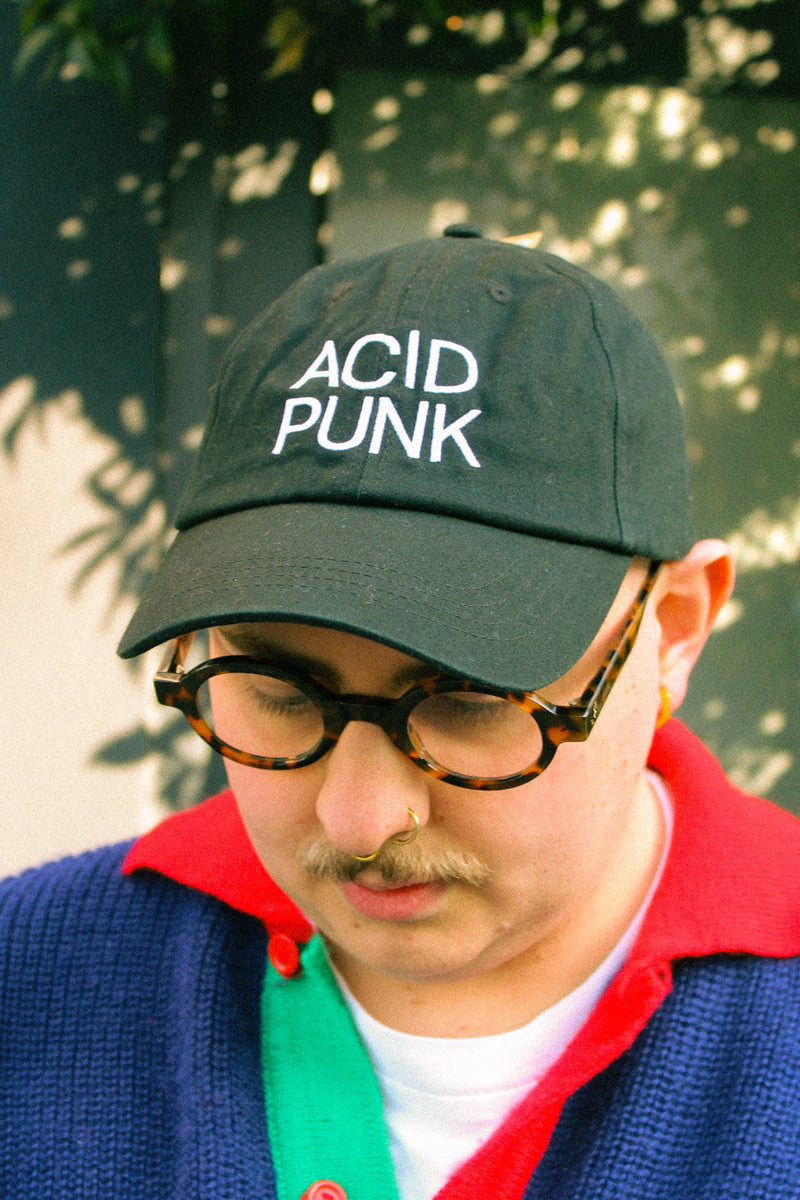 Acid Punk Embroidered Cap Black – Family Store