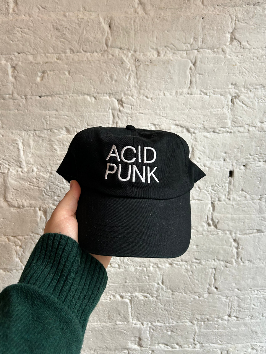 Acid Punk Embroidered Cap Black – Family Store