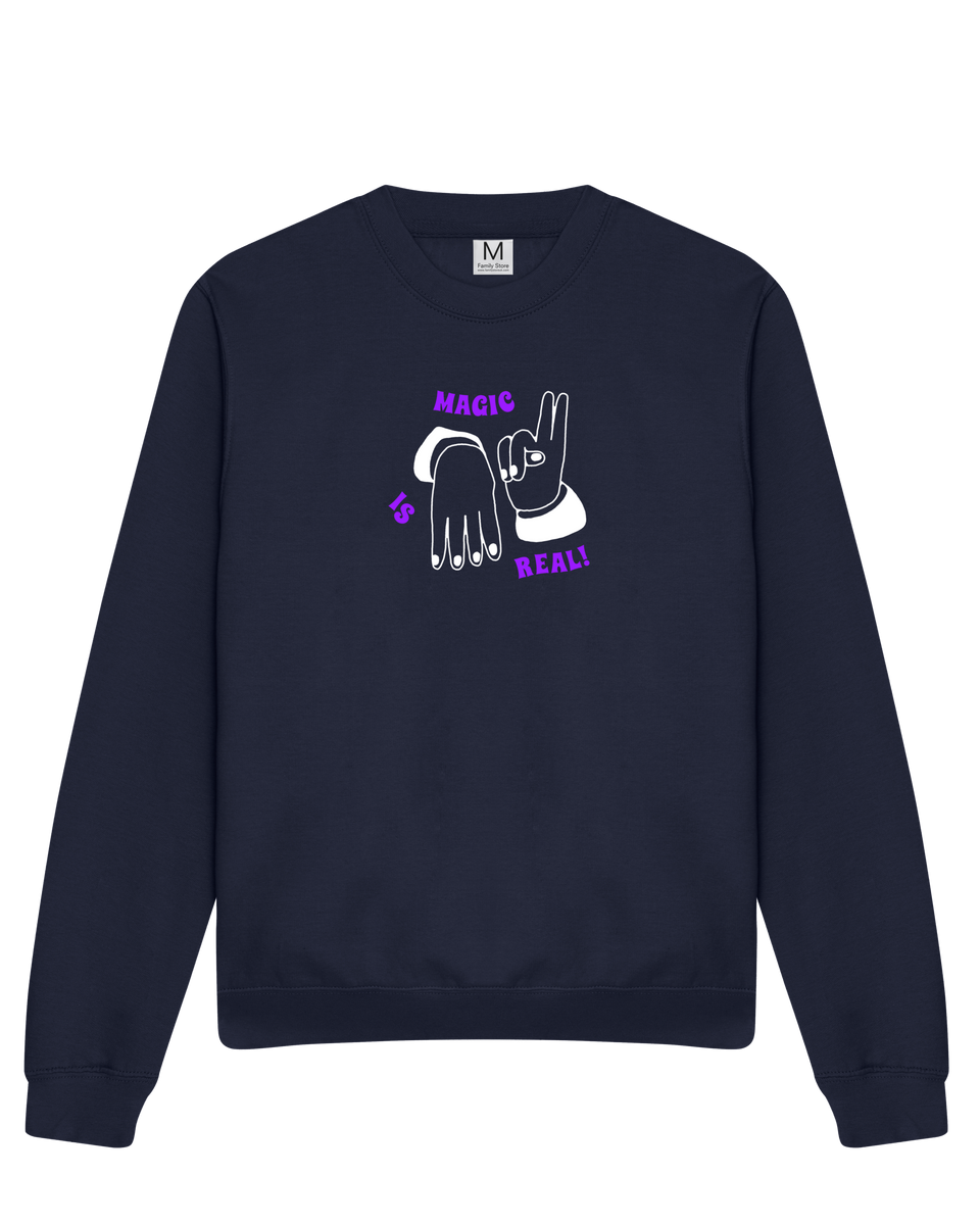 MAGIC IS REAL Navy SWEATSHIRT by NICK OHLO x FS – Family Store