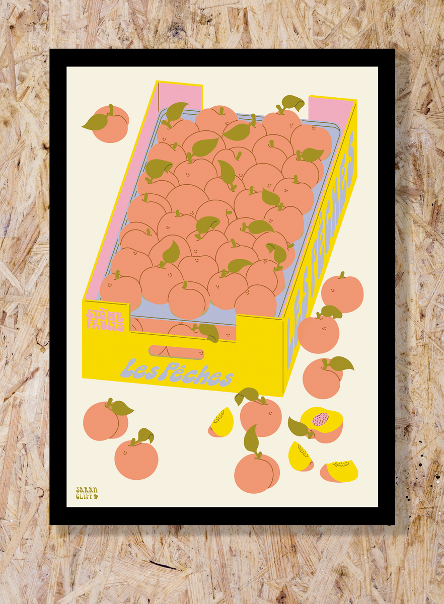 LES PECHES ART PRINT by Sarah CLiff x FS – Family Store