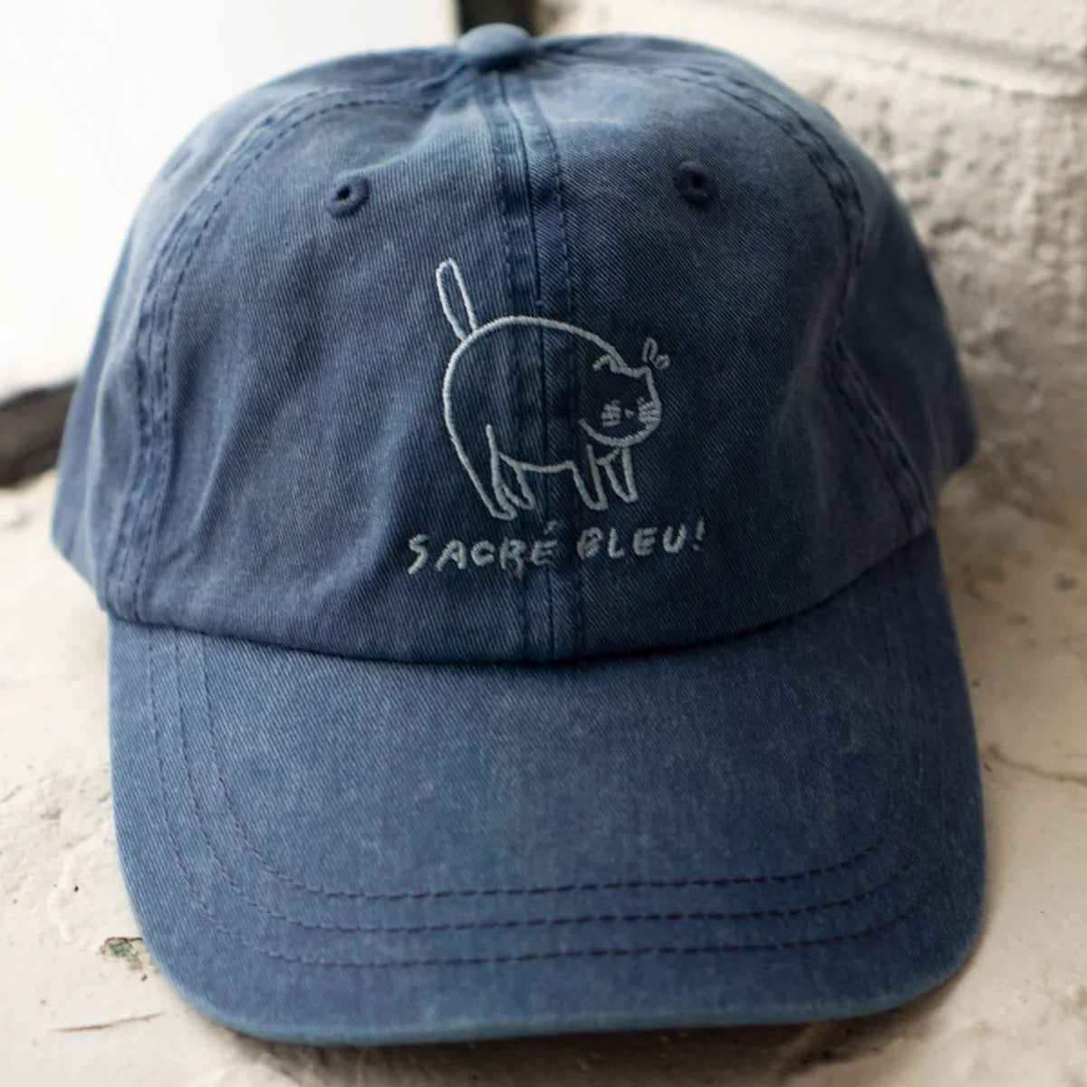 Sacré Bleu Vintage Blue Dad Hat by Stay Home Club – Family Store